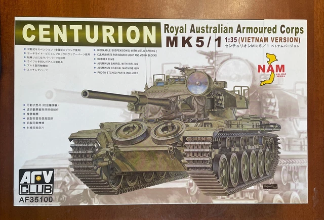 ROYAL AUSTRALIAN MK 5/1 Centurion - 1/35 Scale AFV Club Unassembled Kit ...