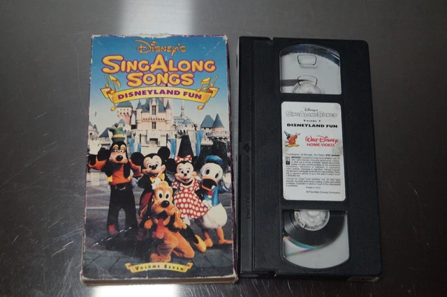 DISNEY SING ALONG Songs Disneyland Fun Its A Small World VHS $8.04 ...
