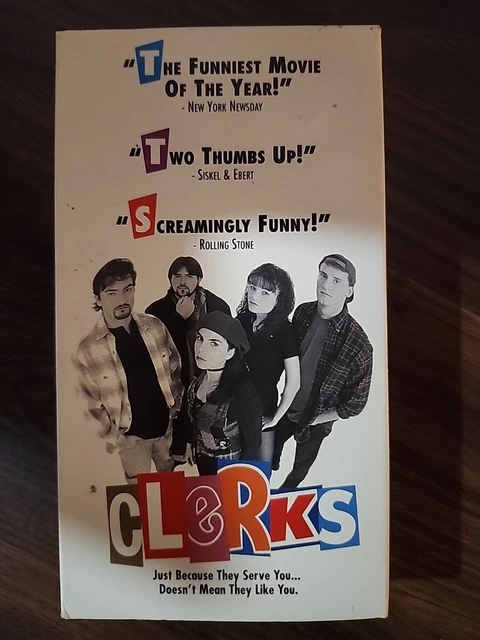 CLERKS VHS CULT Classic Comedy Kevin Smith Jason Mews $22.99 - PicClick CA