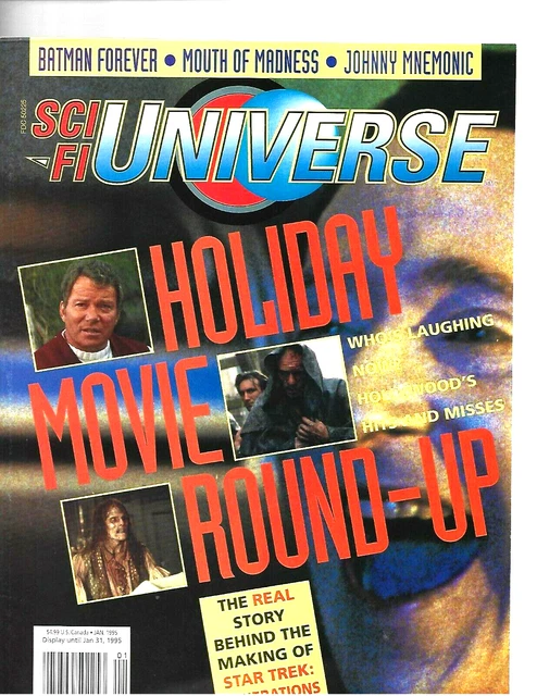 SCI-FI UNIVERSE MAGAZINE Batman Forever Holiday Movie Round Up Jan 1995 ...