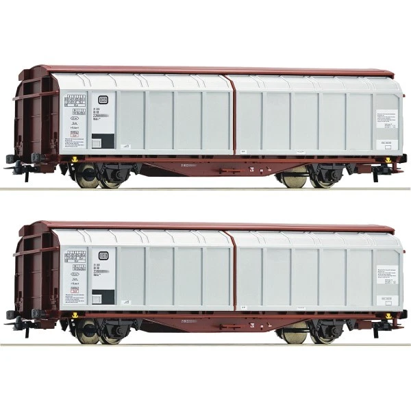 ROCO 6600111 H0 2er Set Schiebewandwagen Hbbis, DB, Ep. IV H0 + Neu EUR ...