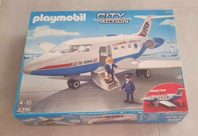 PLAYMOBIL N°5395 - Avion CITY action et ses figurines - Boite d'origine ...