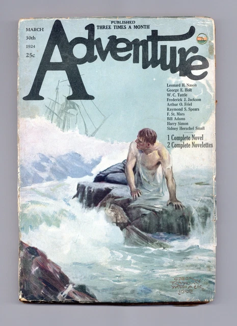 ADVENTURE PULP/MAGAZINE VOL. 45 #6 GD- 1.8 1924 £50.53 - PicClick UK