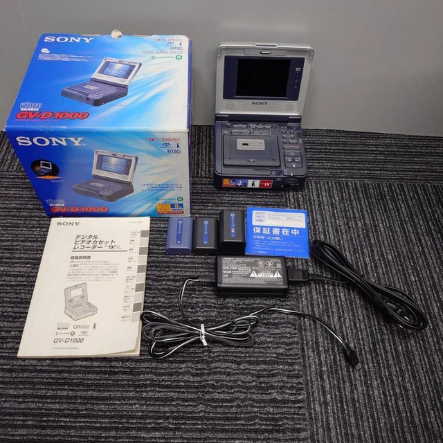 SONY GV-D1000 VIDEO Walkman Mini DV Tape Player with Remote Control ...