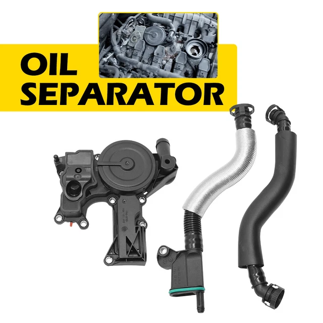 PCV VALVE ENGINE Crankcase Vent Oil Separator Kit For Audi Q5 VW Tiguan ...