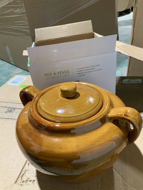 FOX RUN - Pot A Feves' Stoneware Bean Pot 3qt (Microwave and Dishwasher ...