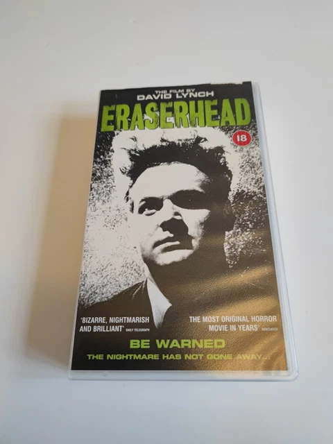 ERASERHEAD DAVID LYNCH - VHS - Cert. 18 - Untested £27.99 - PicClick UK