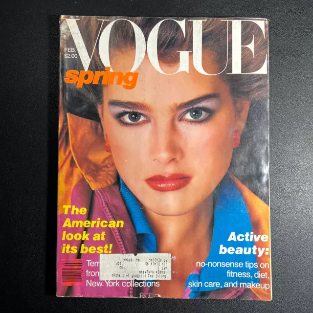 1980 Vogue Vintage Fashion Magazine Brooke Shields Gia Carangi Isabelle