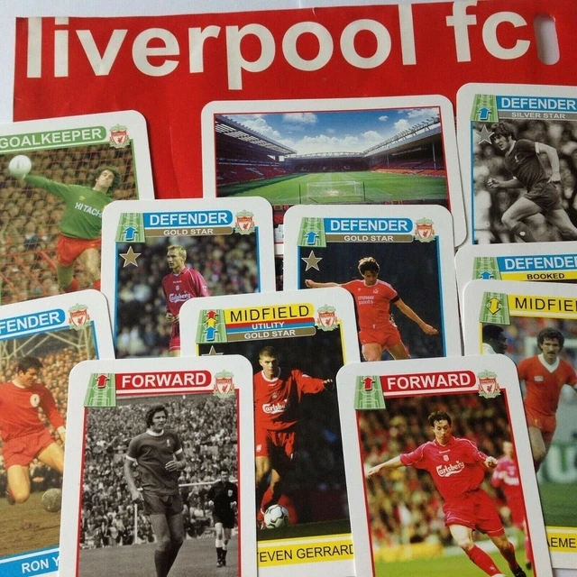 LIVERPOOL FC Soccer Master Cards ,Heros And Legends (And Diouf ) Game ...