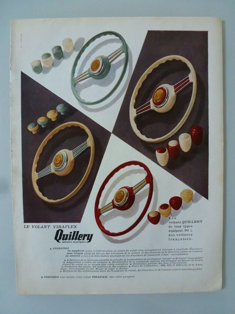 VOLANT VIRAFLEX QUILLERY / Camus - 1951 - Publicite Ancienne Issue De ...