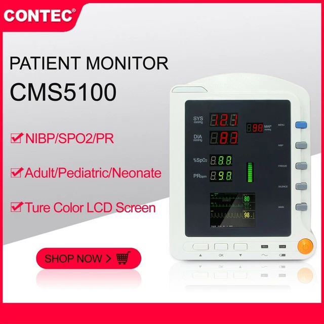 CMS5100 CONTEC PATIENT Monitor Vital Signs Monitor Multi-Parameters ...