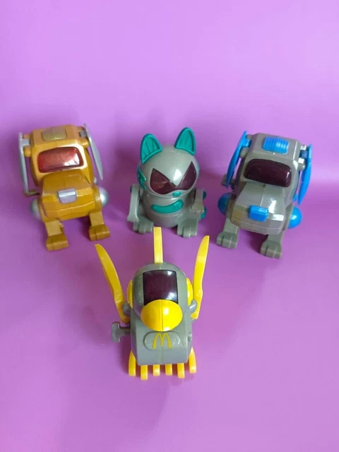RARE MCDONALDS HAPPY Meal Toy Toy Robo-Chi Pets Sega Ensemble de 4 2000 ...