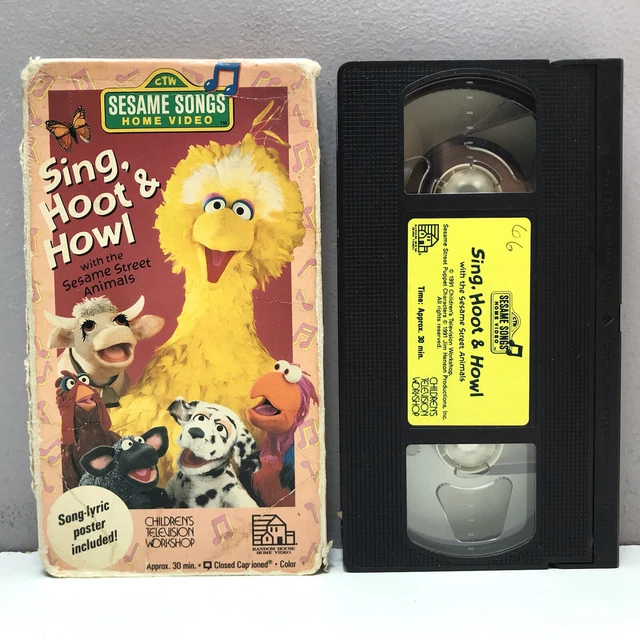 SESAME STREET SING Hoot Howl VHS Video VCR Tape RARE Elmo Songs VTG ...