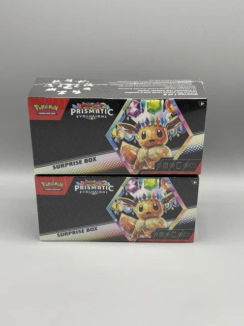 POKÉMON TCG SCARLET & Violet - Prismatic Evolutions Surprise Box x 2 Brand New $154.58 - PicClick CA