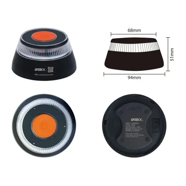 ,LUCE EMERGENZA V16 Approvato Dgt Con Geolocalización,Lampeggiante Auto ...