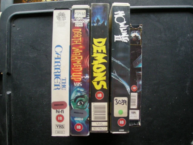 VHS HORROR FILMS All Play Tested More Photo's Inside Bargin 09 £30.00 ...