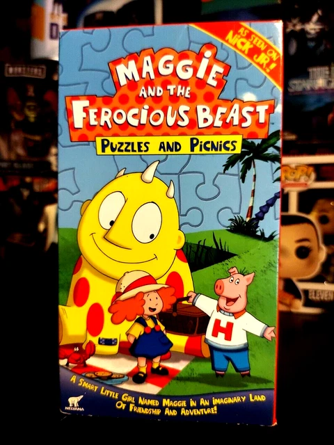 MAGGIE AND THE Ferocious Beast - Puzzles and Picnics VHS £10.84 ...