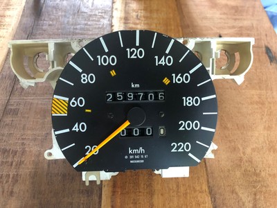 MERCEDES W 201 190 speedometer, speedometer up to 220 km/h K=845 ...