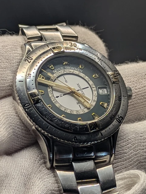 VINTAGE REVUE THOMMEN Men’s Quartz Watch – Model 3920-C90946 (Sea Mark ...