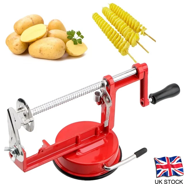 MANUAL TWISTED POTATO Slicer Spiral French Fry Cutter Tornado Curly Fry ...