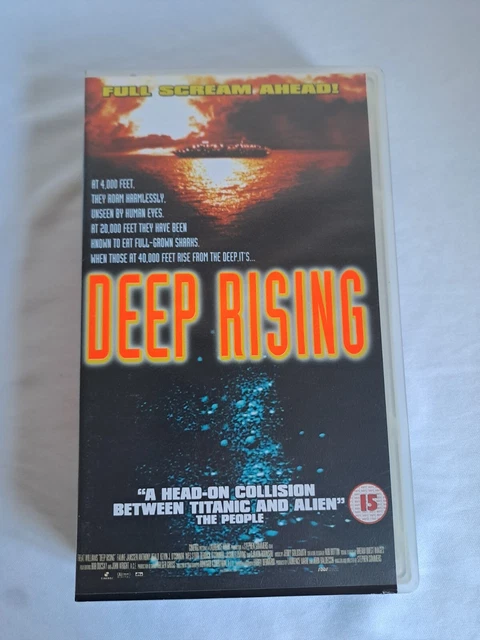 DEEP RISING VHS Tape - Treat Williams, Famke Janssen - Classic Action ...