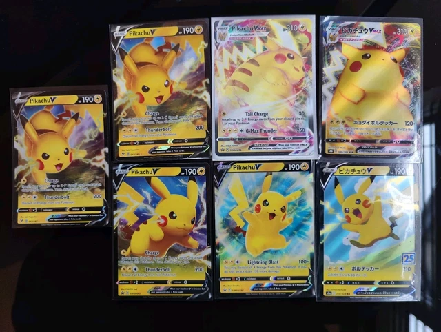 PIKACHU POKÉMON CARD Bundle Vmax And V Card Japanese English Crown ...