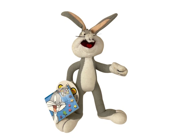 PELUCHE DE COLLECTION Looney Tunes Bugs Bunny 21 cm. État voir photos ...
