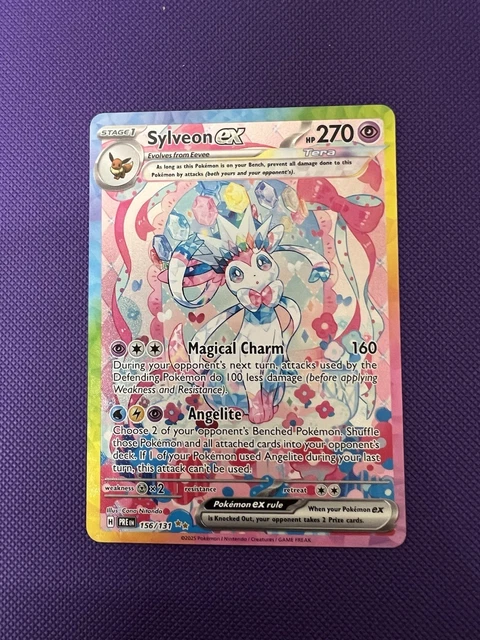POKÉMON TCG SYLVEON EX Prismatic Evolutions Card 156/131 £260.70 ...
