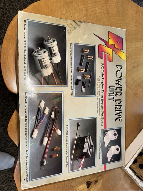 RARE LINDBERG RC Twin Engine Drive System For Boats Power Drive Unit NO ...