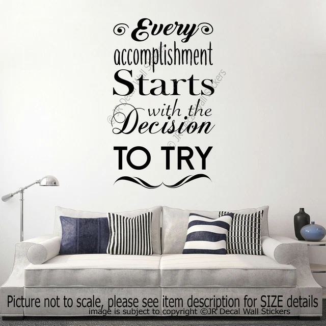 MOTIVATIONAL STICKERS FOR walls, 
