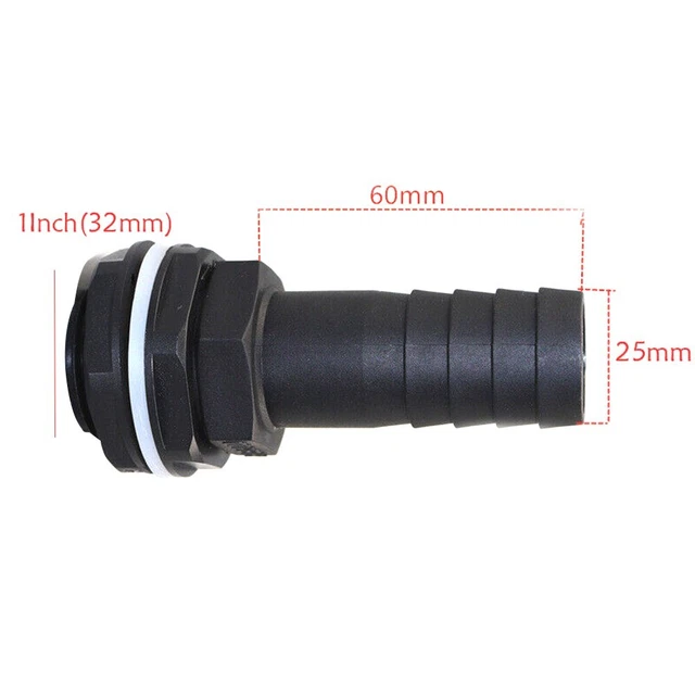 OVERFLOW CONNECTOR WATER Tank Quick Connector Drain Joint 3/4inch BSPM ...