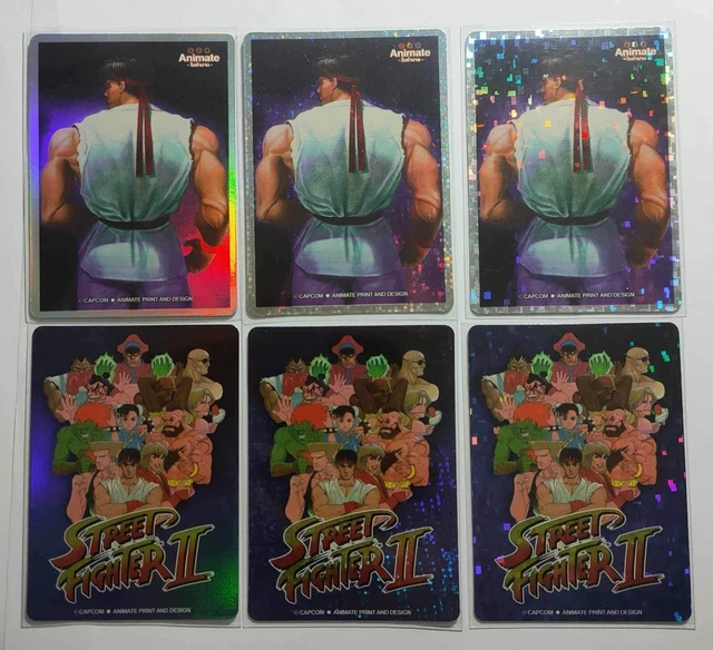 CARTE STREET FIGHTER II Carddass Animate Capcom Set Promo 6 SSR Card ... CARTE STREET FIGHTER II Carddass Animate Capcom Set Promo 6 SSR Card ...