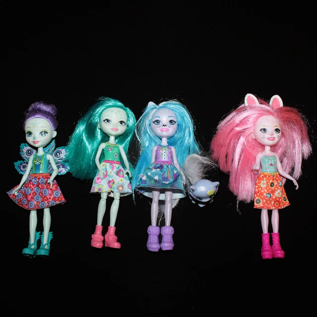 LOT DE 4 petites poupées Enchantimals Winsley Bree 1996 Mattel EUR 24 ...