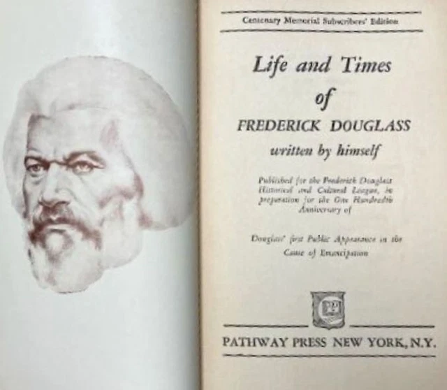 VINTAGE BLACK AMERICANA~FREDERICK DOUGLASS Autobiography~Rare 1941 Ltd ...