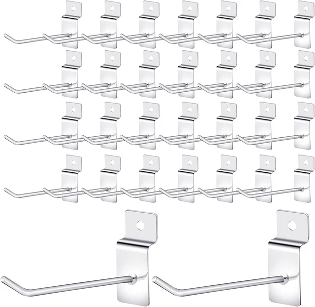 Slat Board Hooks Slatwall Hooks, 24 Pack, 4 Inch Slat Wall Accessories ...