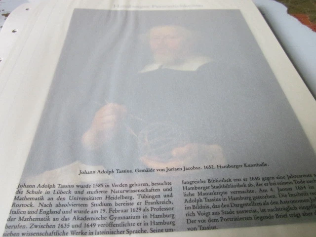 HAMBURG ARCHIV 3 Persönlichkeiten 3007 Johann Adolf Tassius 1585-1654 J ...