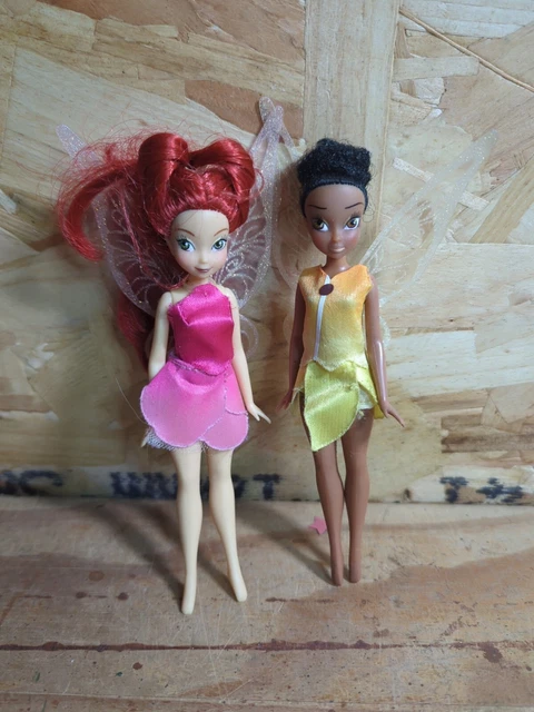 DISNEY STORE TINKERBELL And Friends Rosetta & Iridessa Fairy Dolls £15. ...