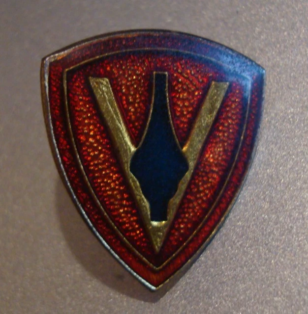 VINTAGE UNITED STATES USMC - 5th MARINE DIVISION INSIGNIA LAPEL PIN ...