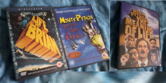 MONTY PYTHON MOVIES DVD Set - Life of Brian, Meaning of Life, The Holy ...