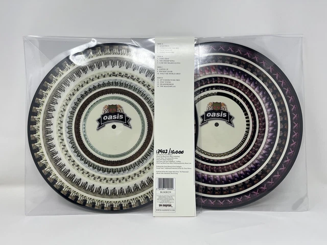 OASIS THE MASTERPLAN 25th Anniversary Vinyl Exclusive Numbered Zoetrope ...