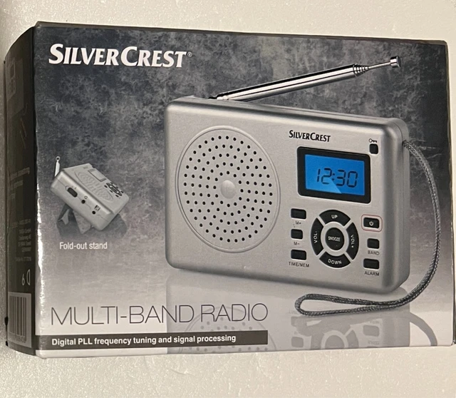SILVERCREST SWED 200 A1, Multi Band Handheld Clock Radio Complete Kit G ...