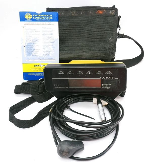 MARSH MCBIRNEY MODEL No. 2000 Flo-Mate Portable Water Flowmeter Unit ...
