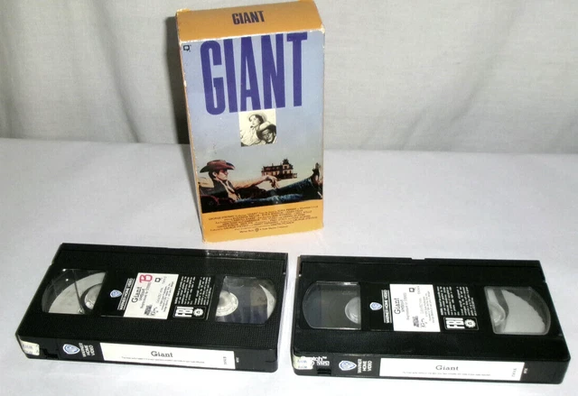 GIANT VHS BOXSET Elizabeth Taylor Rock Hudson James Dean Dennis Hopper ...