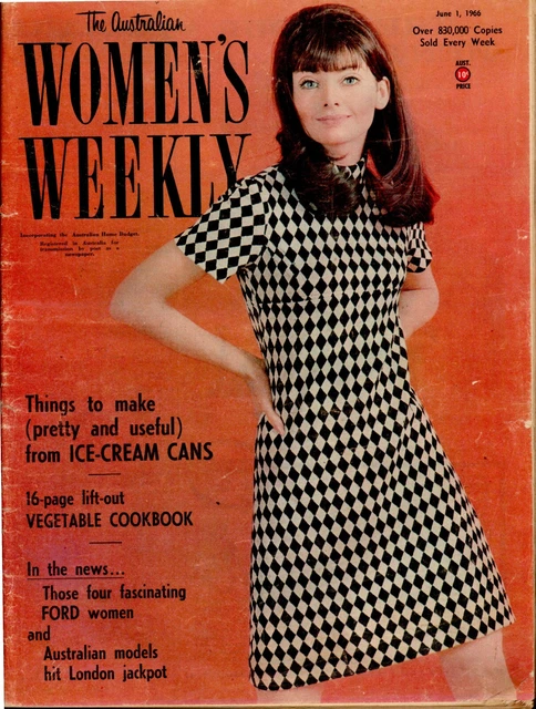 AUSTRALIAN WOMEN'S WEEKLY - June 1, 1966 - 1960s vintage women's ...