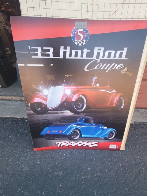 TRAXXAS POSTER RC Car Sign Plaque 30x24 hot rod coupe truck 33 35 ford ...