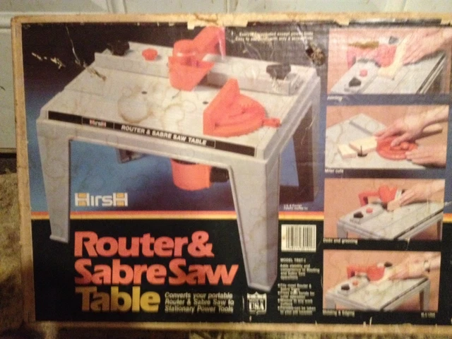 HIRSH ROUTER AND SABRE SAW TABLE Vintage New In Box $250.00 - PicClick
