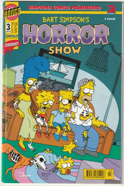 SIMPSONS COMICS SPECIAL Issue #03 Bart Simpson's Horrorshow, Dino 1999 | COMICS £4.29 - PicClick UK