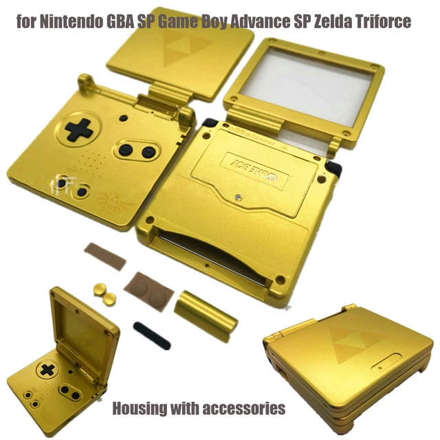 GOLD HOUSING SHELL Case Cover Kit for GBA SP Game Boy Advance SP ...