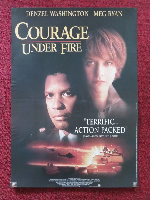 COURAGE UNDER FIRE Vhs Video Poster Denzel Washington Meg Ryan 1996 £13 ...