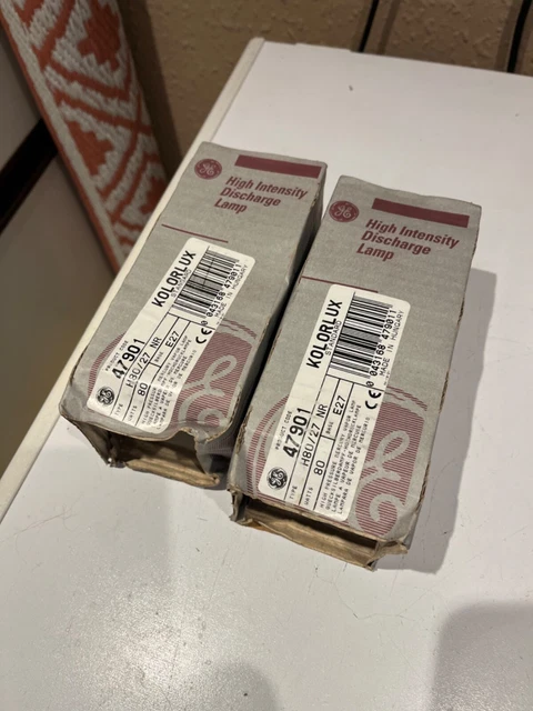 GE LIGHTING KOLORLUX Stan 80W E27 High Pressure Mercury Vapour Lamp 80/ ...